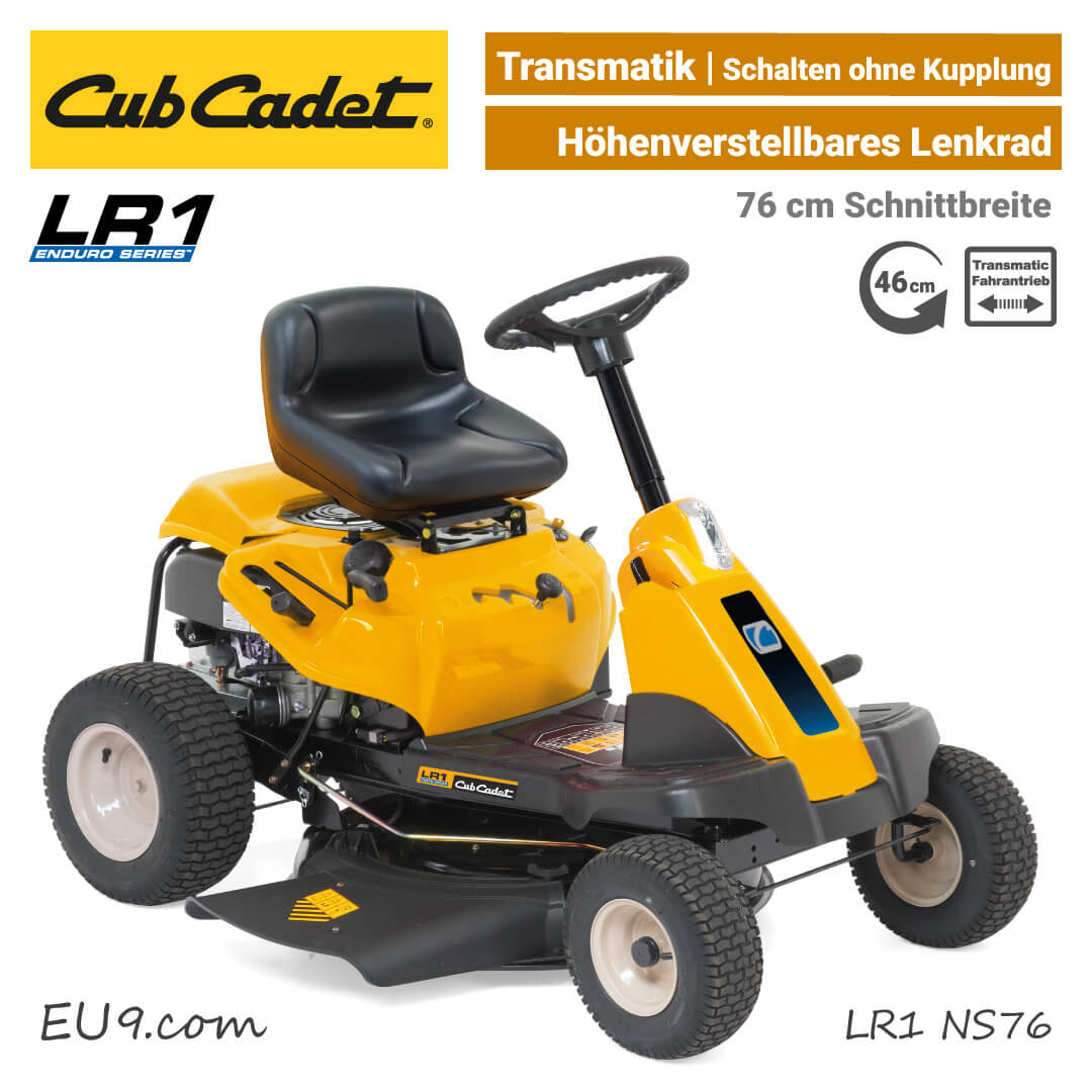 NEU 2019: Cub Cadet LR1 SR76 Mini-Rider | Transmatic Aufsitzmäher