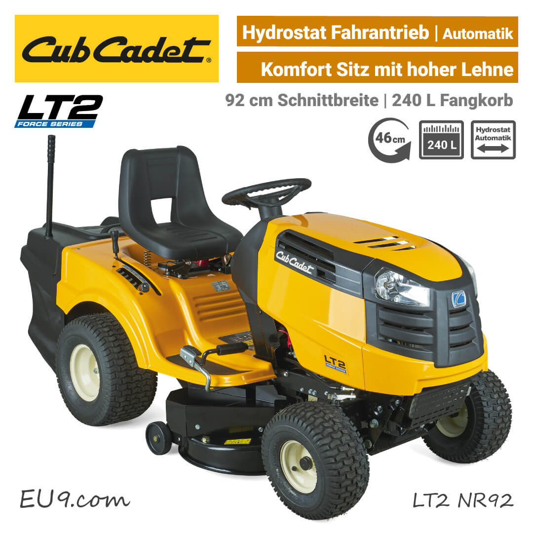NEU 2022: Cub Cadet LT2 NR92 - Hydrostat Rasentraktor | Kaufen!