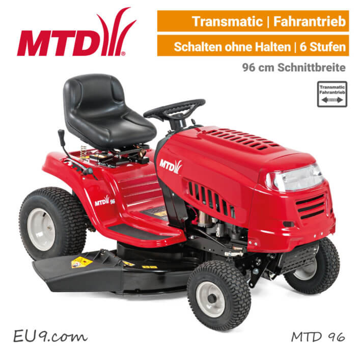 NEU 2020: MTD Smart RG 145 Transmatic | Seitenauswurf-Rasentraktor
