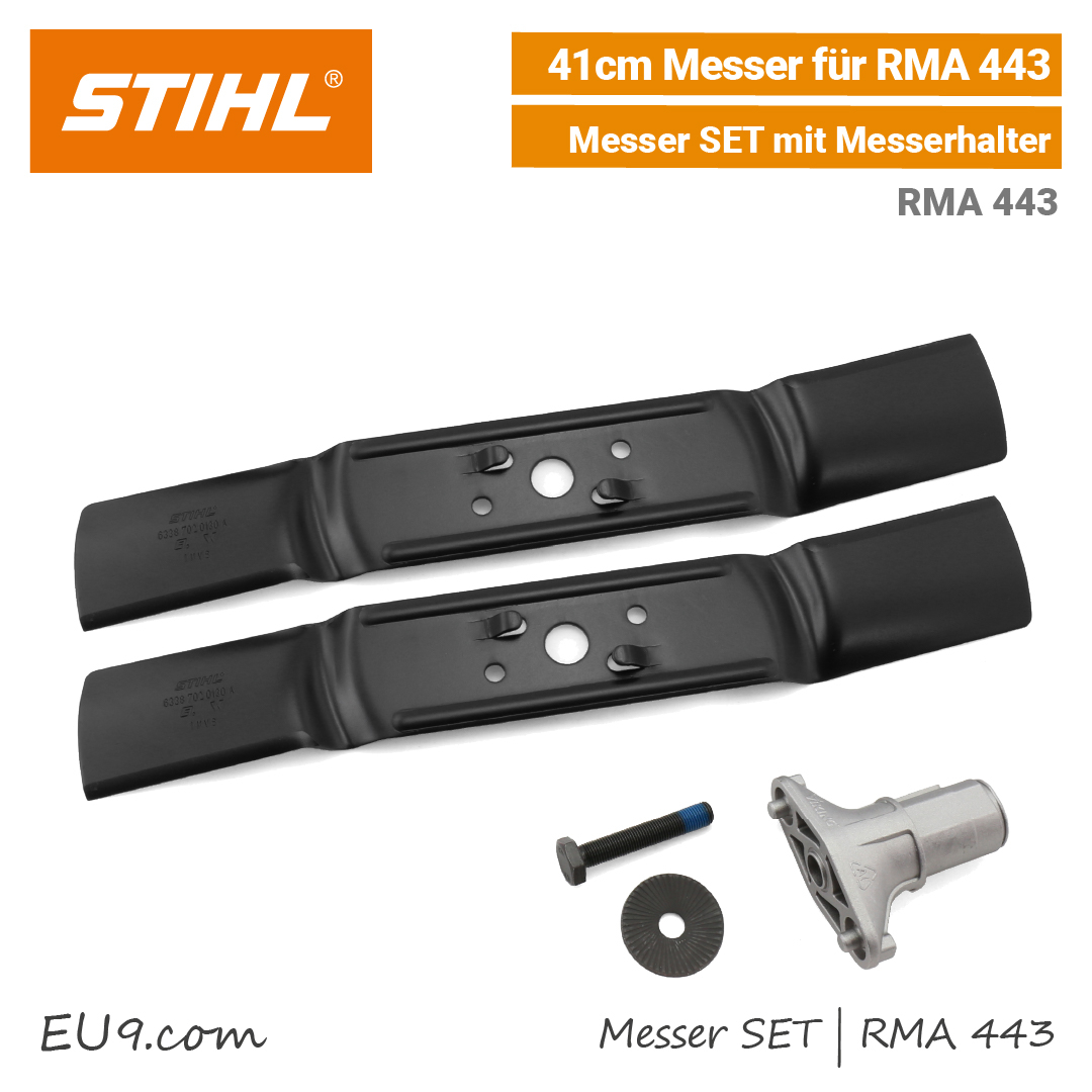 STIHL Messer SET mit Messerhalter für RMA 443 Serie | kaufen!