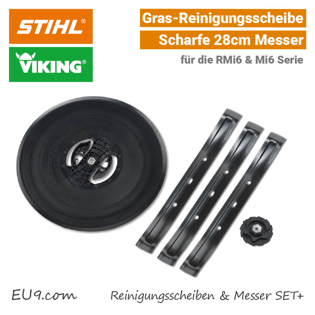 STIHL Viking Messer & Gras-Reinigungsscheibe RMi & Mi 632