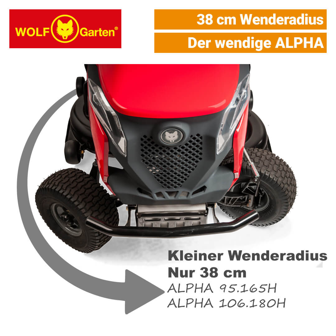 Wolf-Garten Alpha 106.185 H Rasentraktor | Neu ab 2017