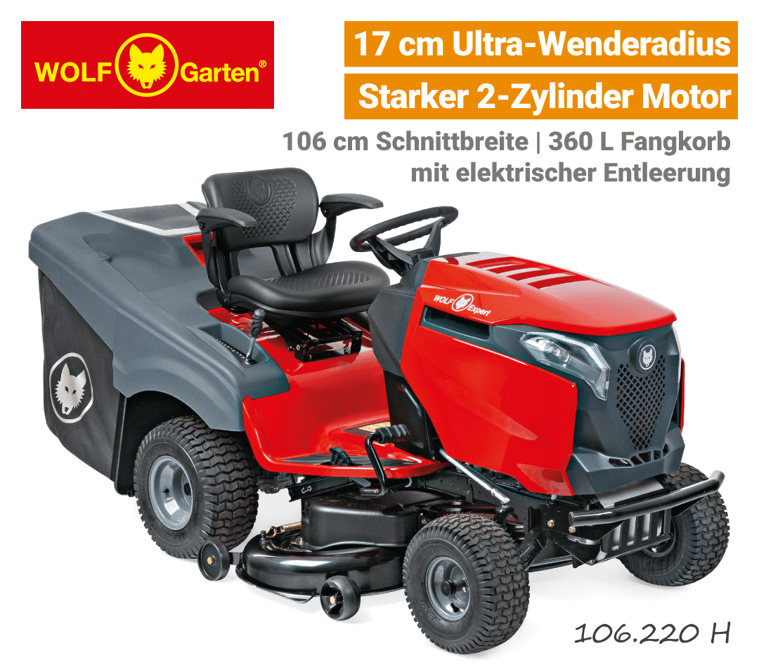 NEU 2019: Wolf-Garten & Wolf-Alpha Rasentraktor-Aufsitzmäher | *TIPP